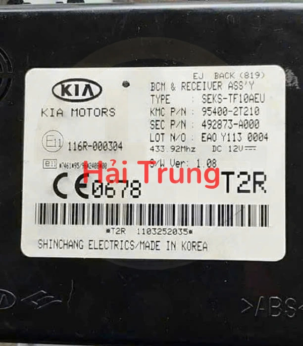 954002T210 Tháo xe hộp điện thân xe BCM Optima